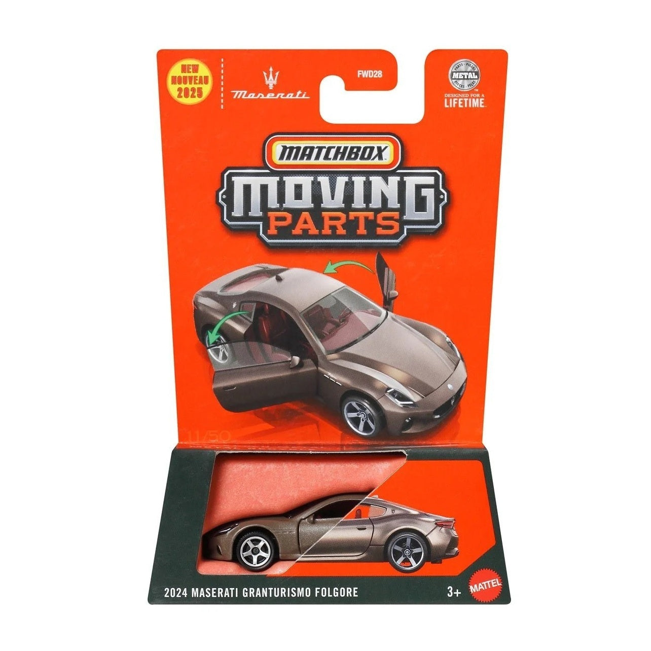 2024 Maserati Granturismo Folgore - Matchbox Moving Parts - Scala 1/64 ...