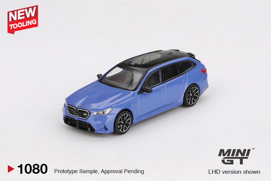 BMW M5 Touring (G99) Marina Bay Blue Metallic - Mini GT - Scala 1/64 M ...