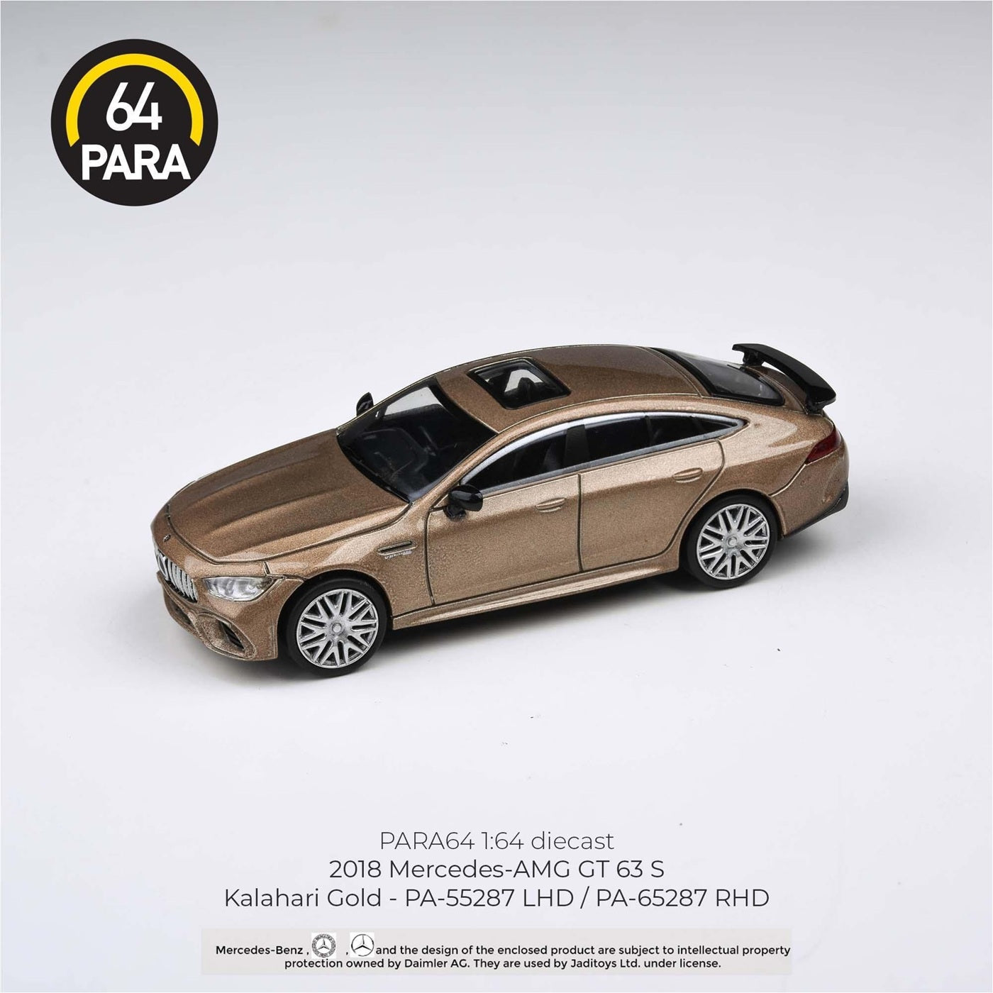 2018 Mercedes AMG GT63 S Gold LHD - Para64 - Scala 1/64 – Borgeseidea