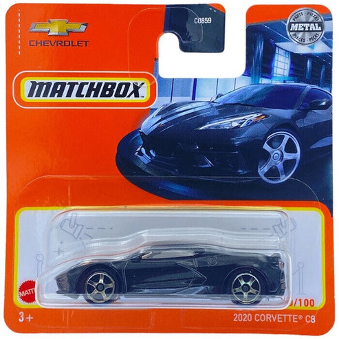 Chevrolet Corvette C8 2020 Black #20 - Matchbox - Scala 1/64 Circa ...